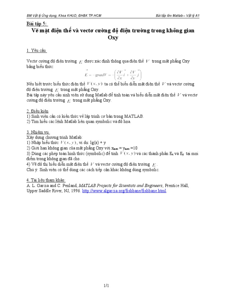 BT5 - Xác định E và V | PDF