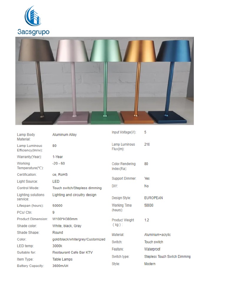 Lamps Datasheets | PDF