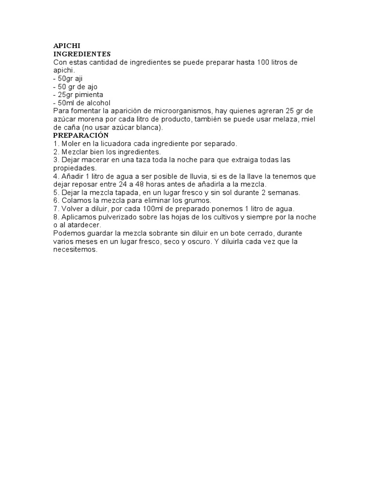 APICHI Con Pimienta | PDF