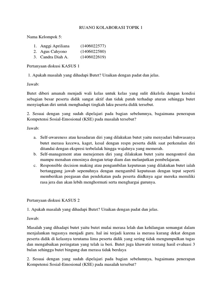 T1 Ruang Kolaborasi 1406022619 Candra Diah Agustianasari | PDF