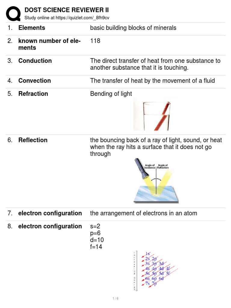 Dost Science Reviewer II | PDF | Ion | Minerals