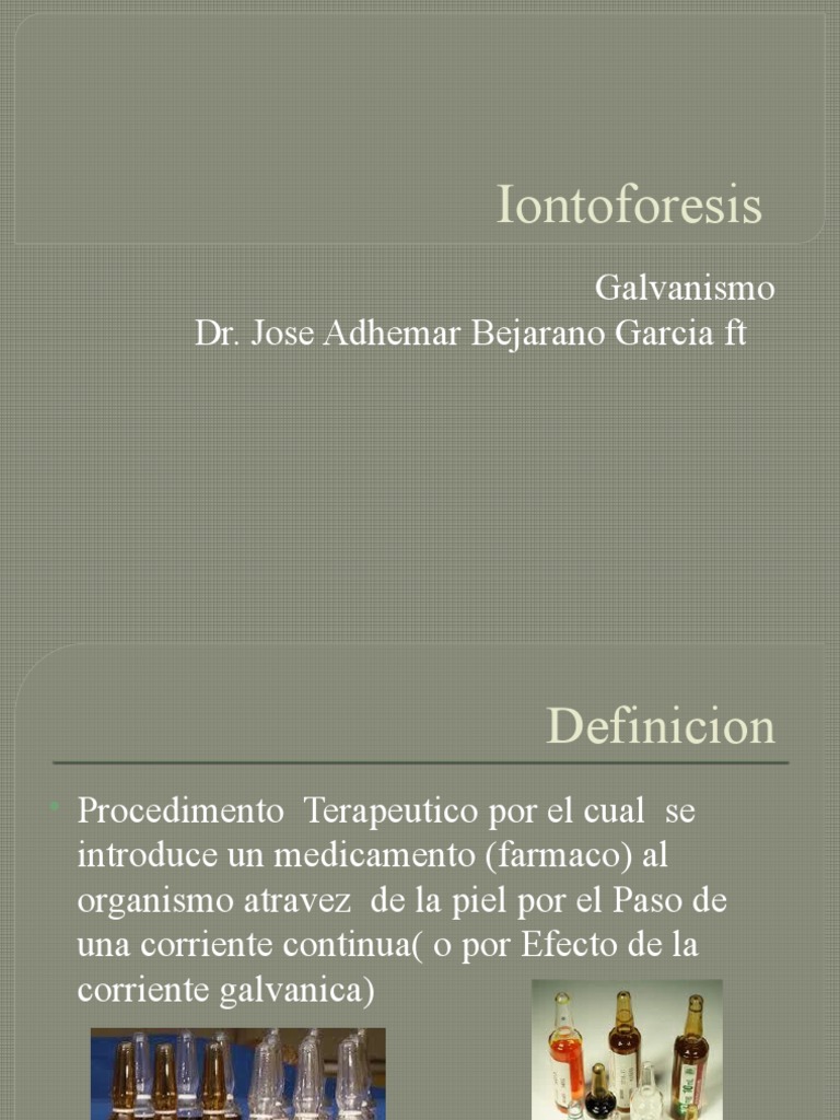 Iontoforesis-1 Unicen | PDF | Medicamentos con receta | Moléculas
