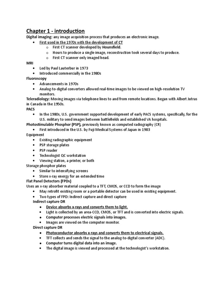 CH1SG | PDF | Radiography | Image Processing