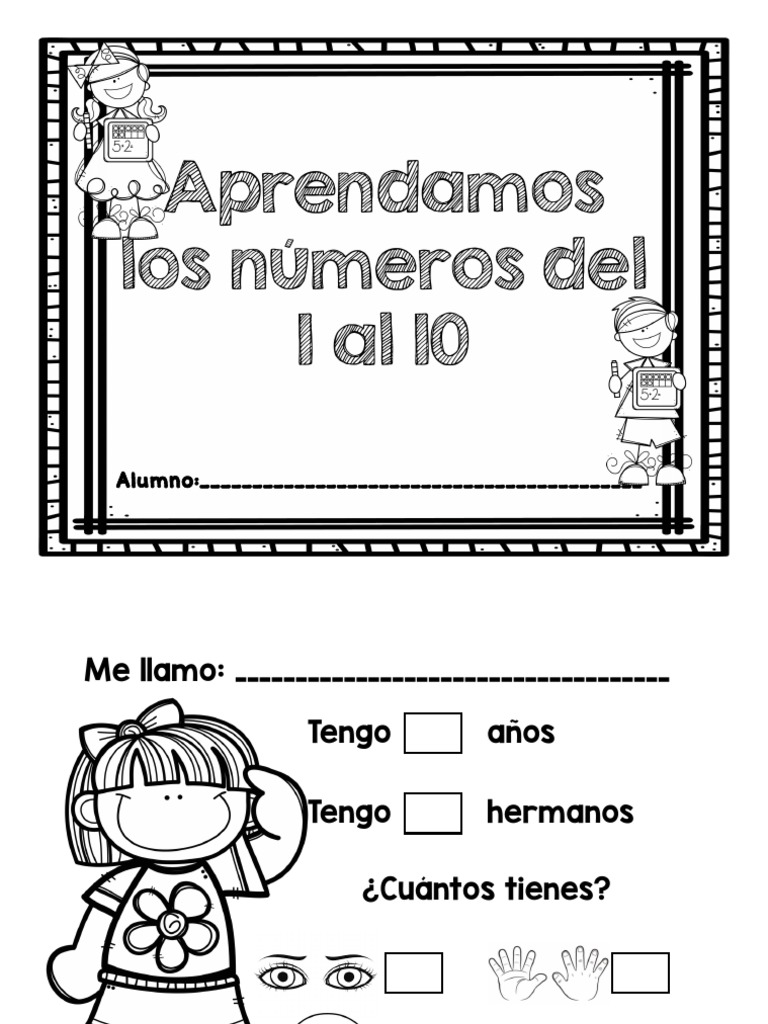 Aprendemos Los Números Del 1 Al 10 | PDF