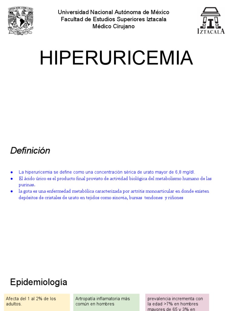 HIPERURICEMIA | PDF | Gota | Epidemiología