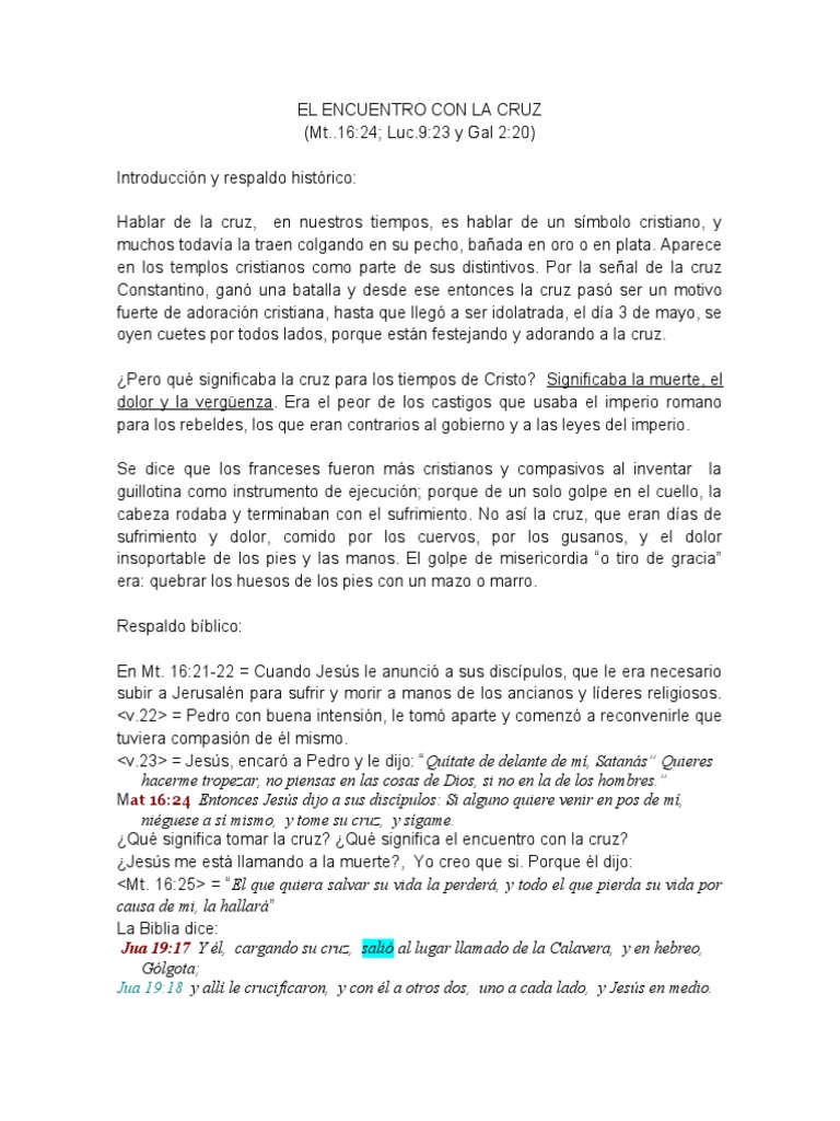 3a Conf El Encuentro Con La Cruz | PDF | Jesús | Pecado