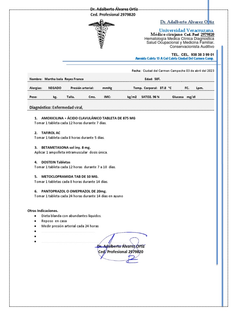 Sra - Martha Isela Reyes Franco. | PDF