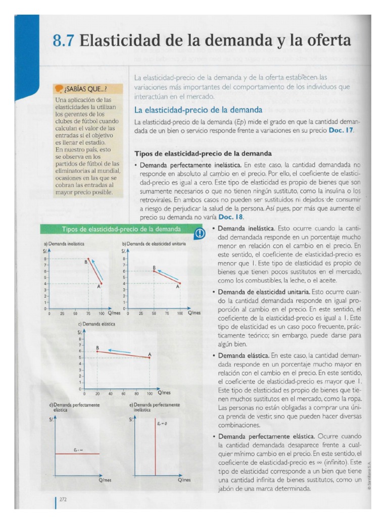 Elasticidad de La Demanda y Oferta | PDF