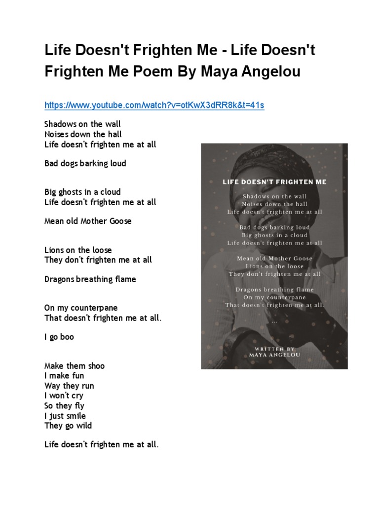 Life_Doesnt_Frighten_Me | PDF