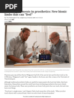 Are Bionic Superhumans On The Horizon by Ramez Naam | PDF | Prosthesis ...