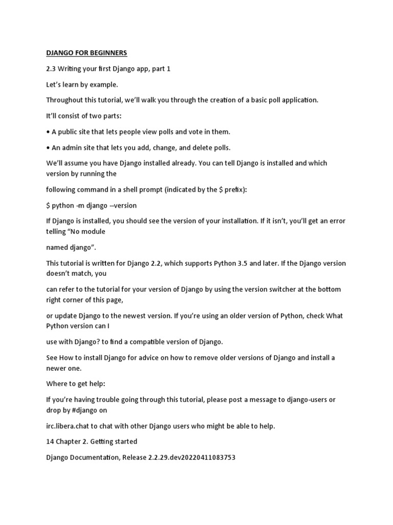 Django For Beginners | PDF