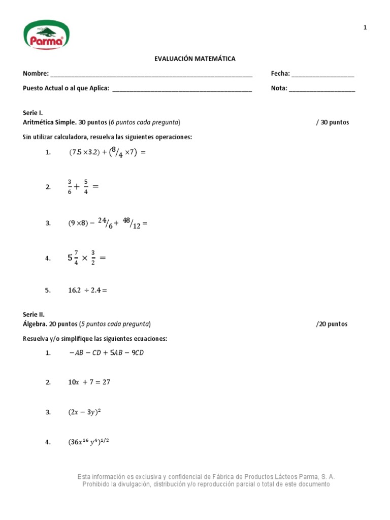 Prueba de Matematica Avanzada 2017 - FINAL Rev GB | PDF