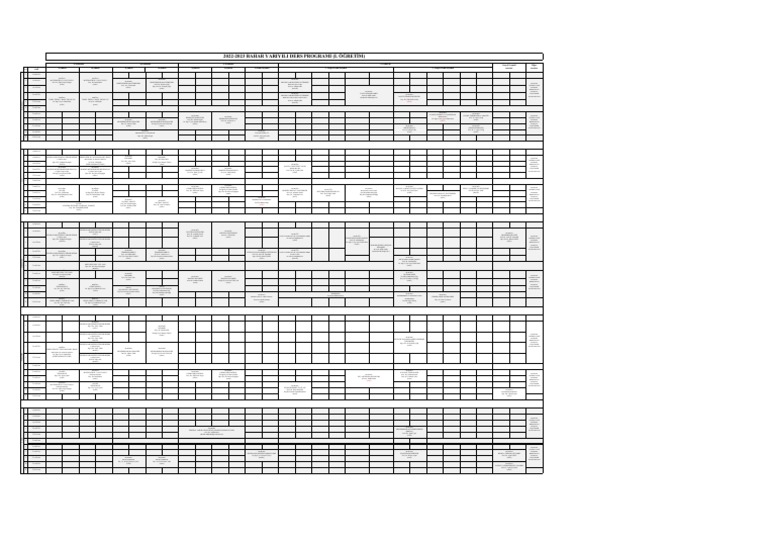 2022 2023 Ders Programi Bahar I Ogretim 050423 1 | PDF