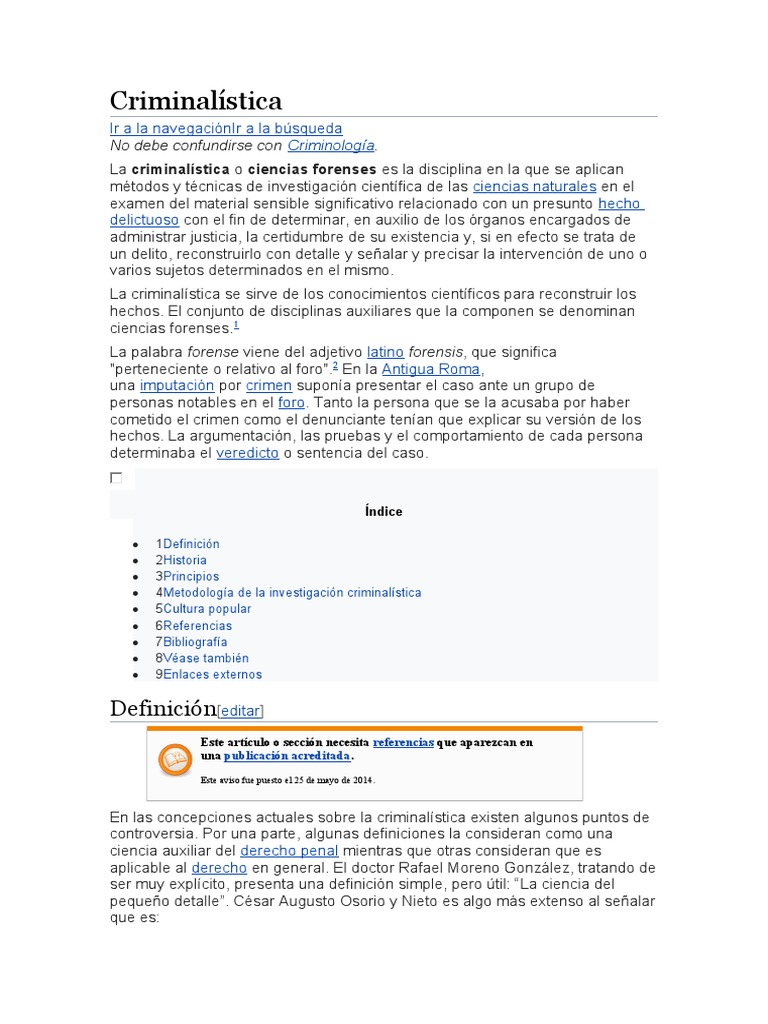 Criminalística | PDF