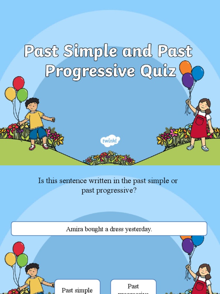 t2 e 530 Identifying Past Simple and Past Continuous Powerpoint Quiz ...
