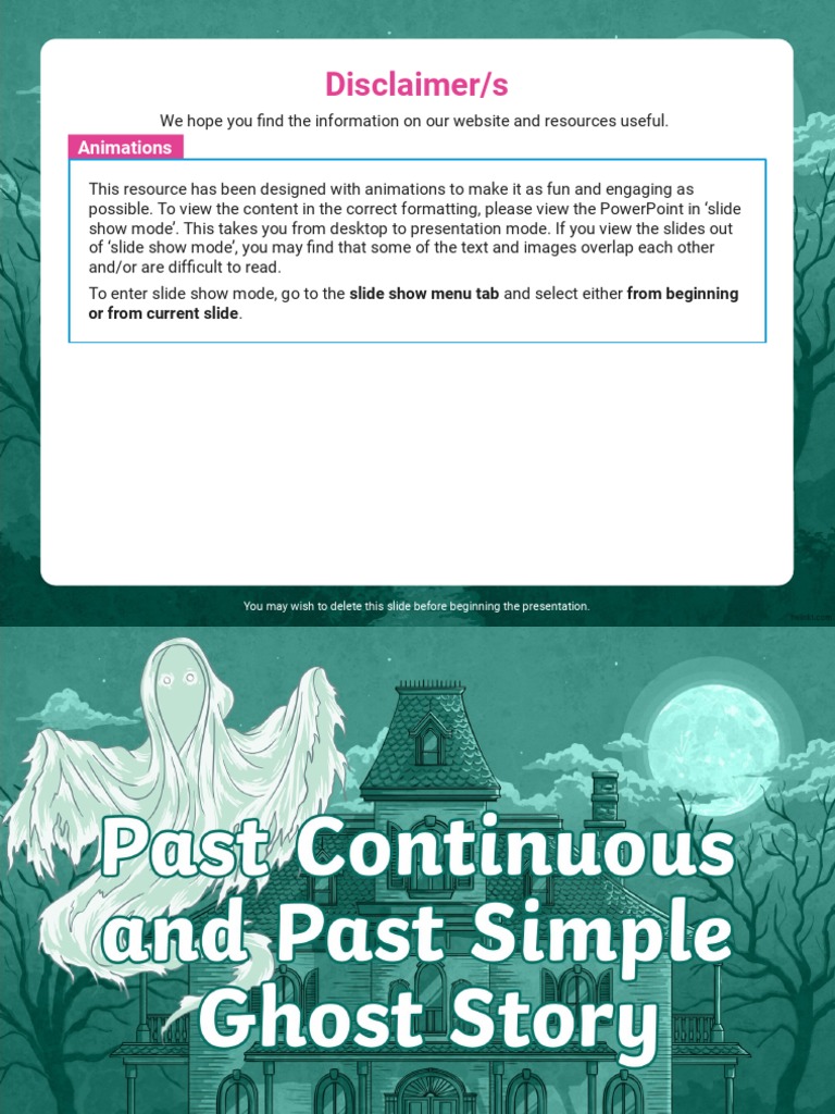 T Eal 1632418322 Esl Ghost Story For Level b1 - Ver - 3 | PDF