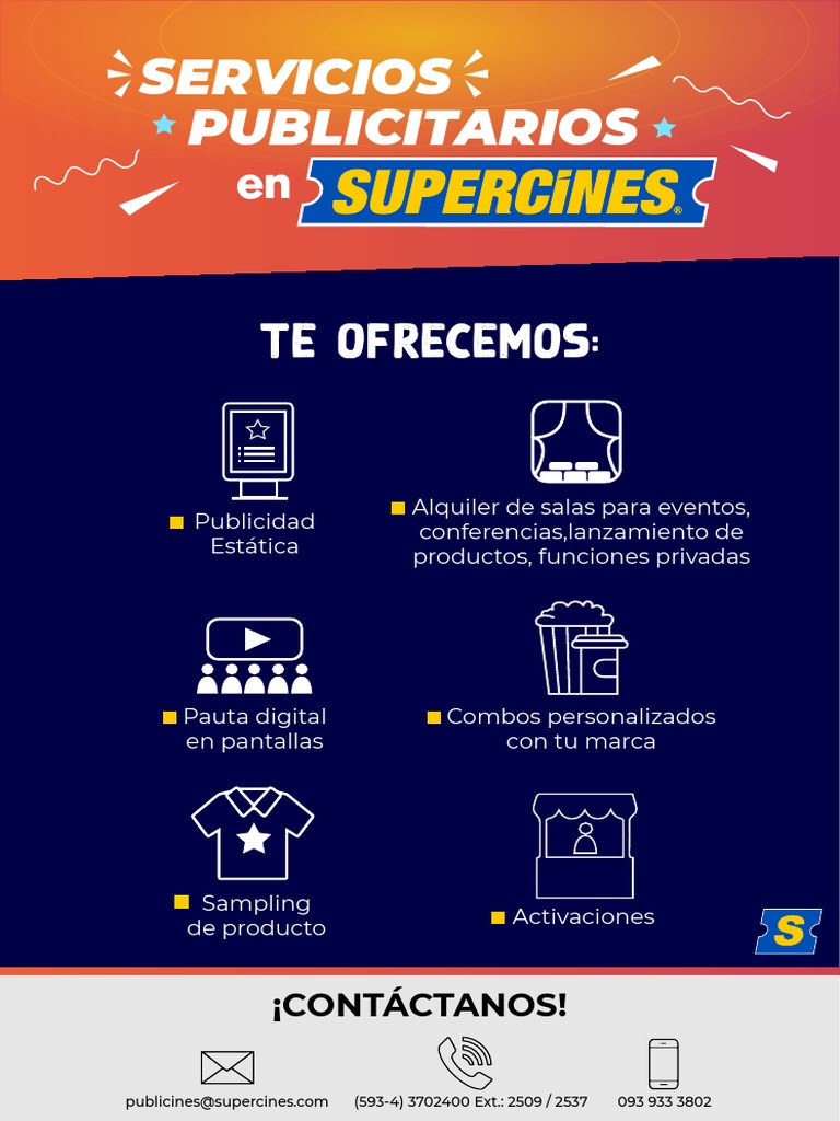 Servicios Publicitarios Supercines | PDF