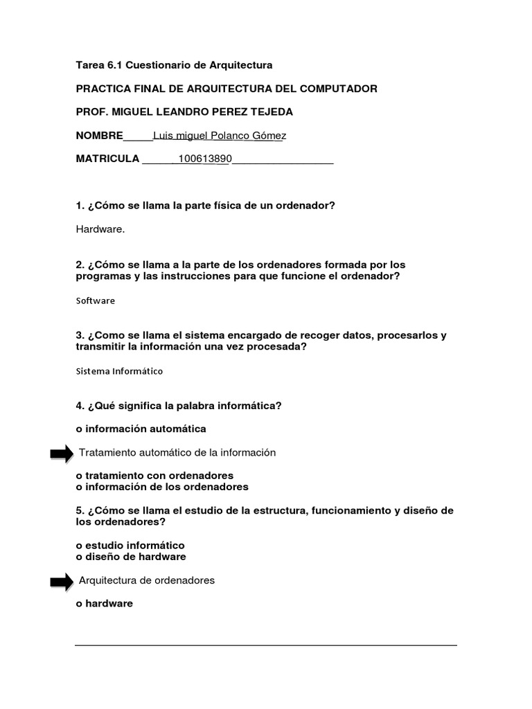 Tarea 6 practica final de arquitectura Luis miguel | PDF