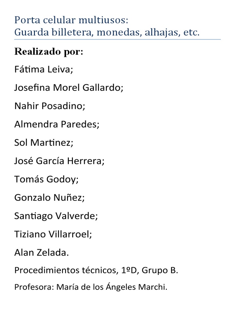 Porta Celular Multiusos | PDF