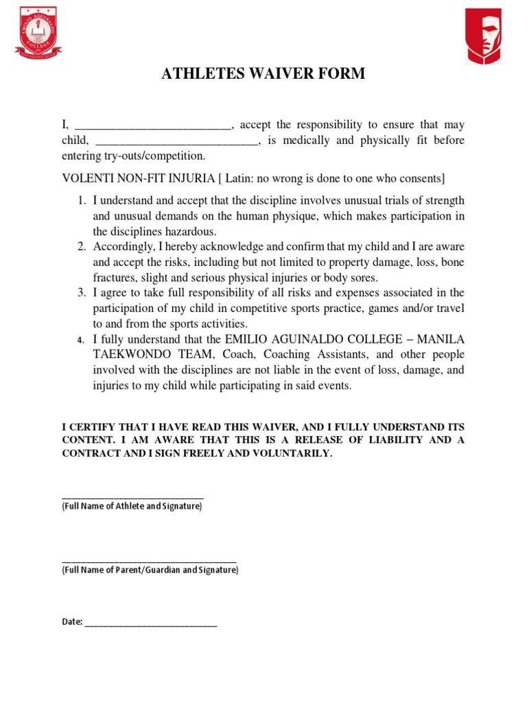 Eac Waiver Form | PDF