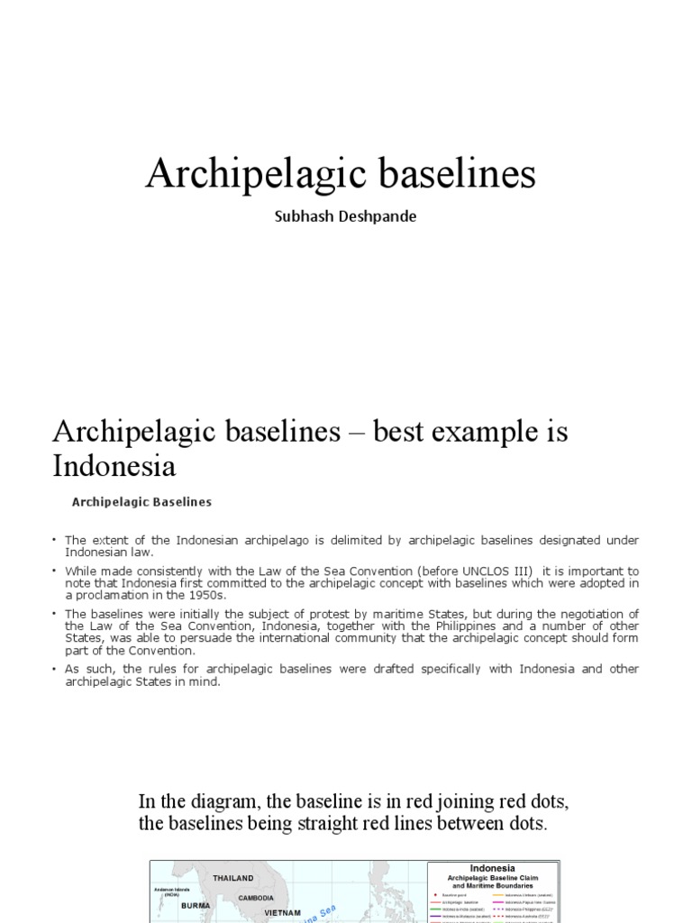 Indonesia's Archipelagic Baselines | PDF