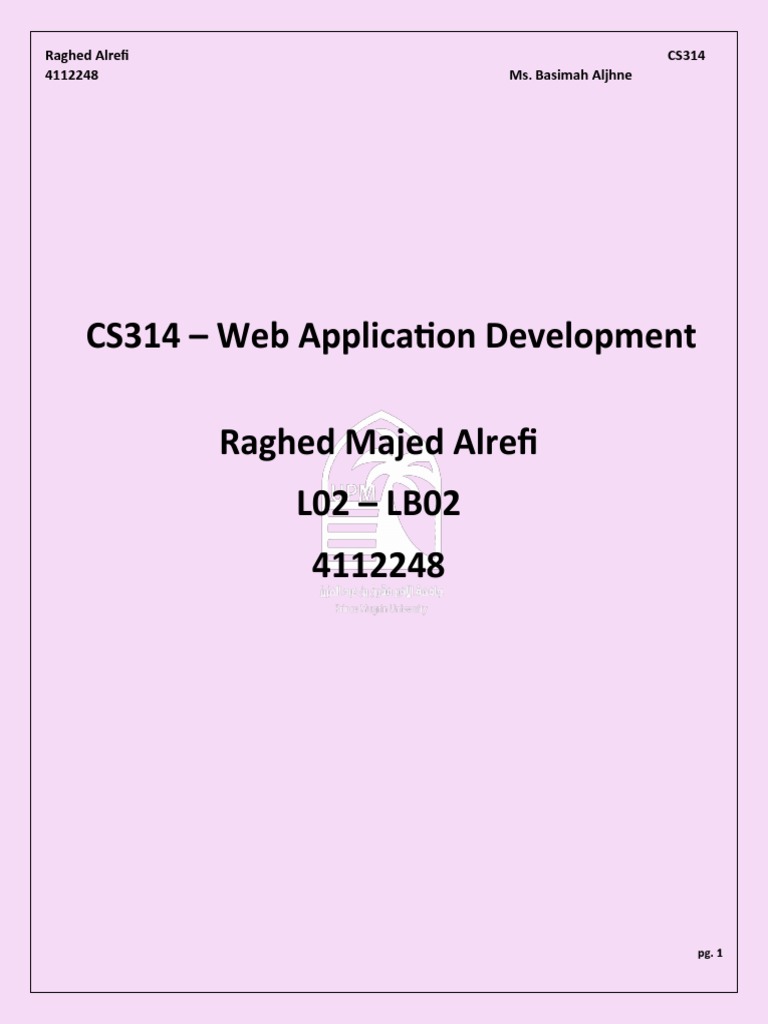Lab 4 314 | PDF | Html Element | World Wide Web
