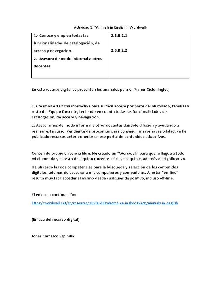 Wordwall (Actividad 3) | PDF