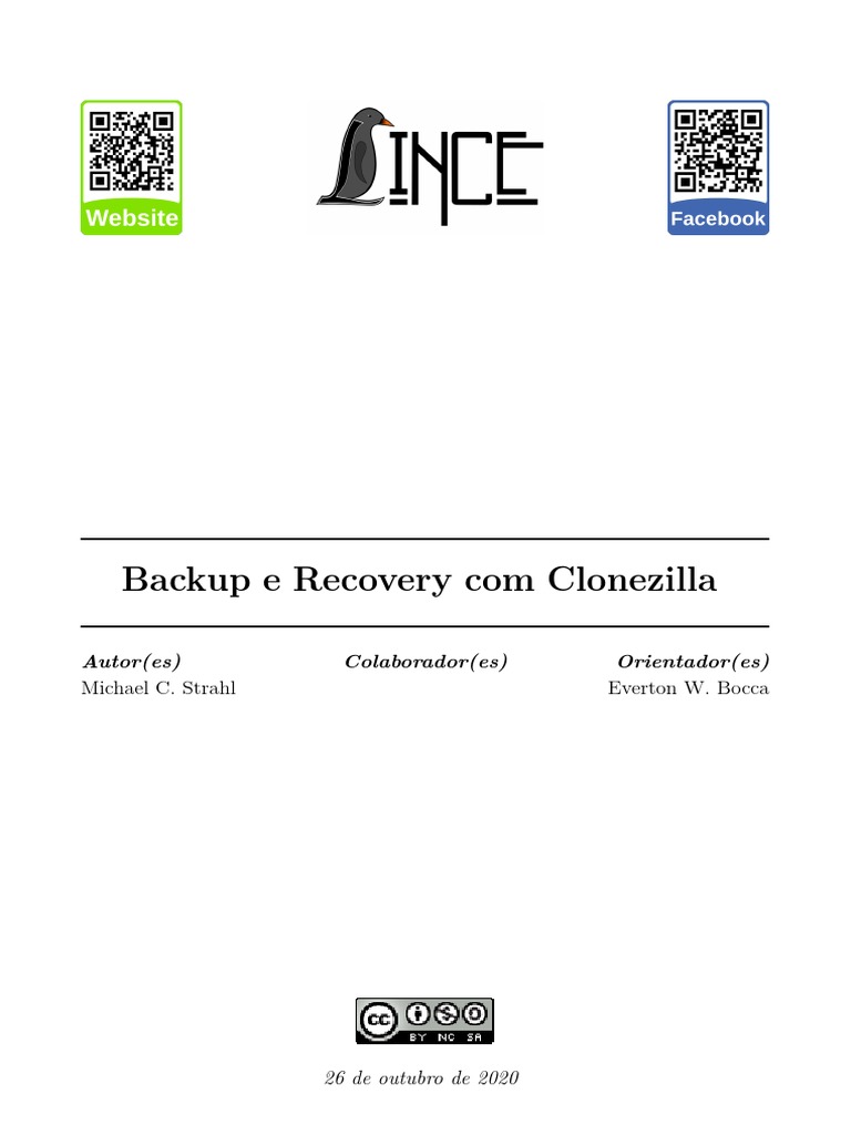 Tutorial Backup Recovery Clonezilla | PDF