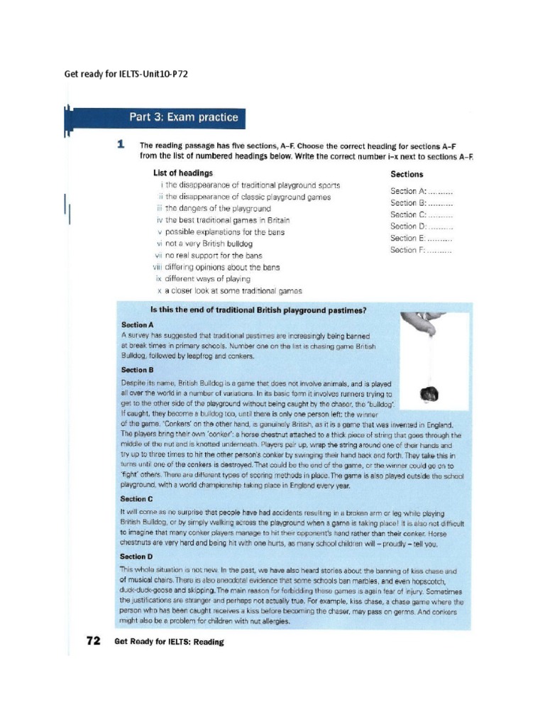 Get Ready For IELTS-Unit10-P72 | PDF