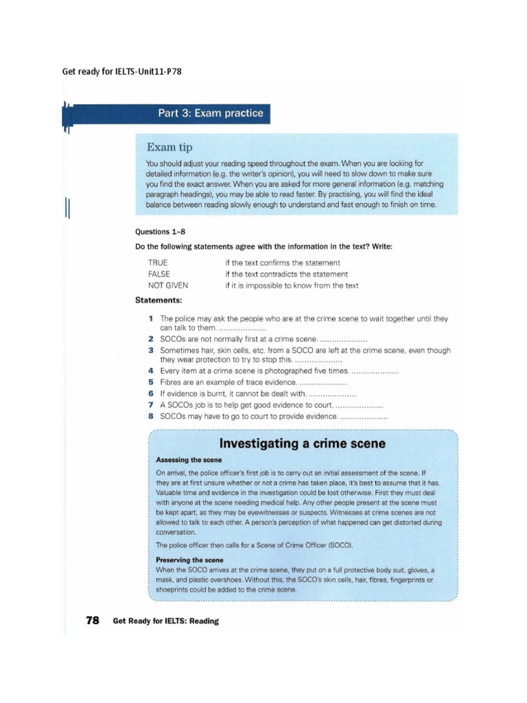 Get Ready For IELTS-Unit11-P78 | PDF