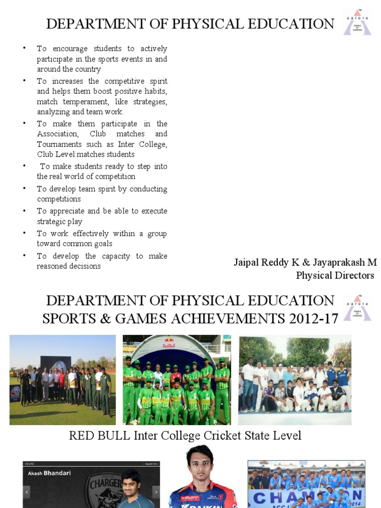 Physical Education Sports Achievements 2012-2018 | PDF