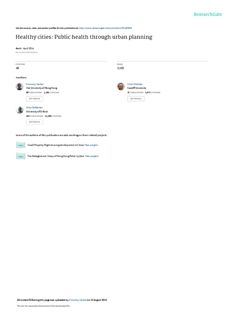 HealthyCitiesContents | PDF | Cyberspace | World Wide Web
