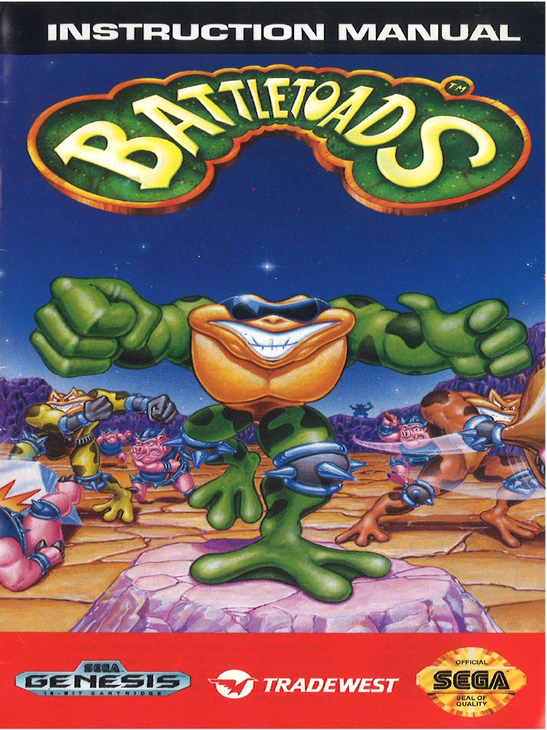 Battletoads MD US Manual | PDF