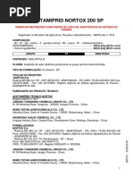 Inseticidas Epingle 100 Bula | PDF | Ferimento | Agricultura