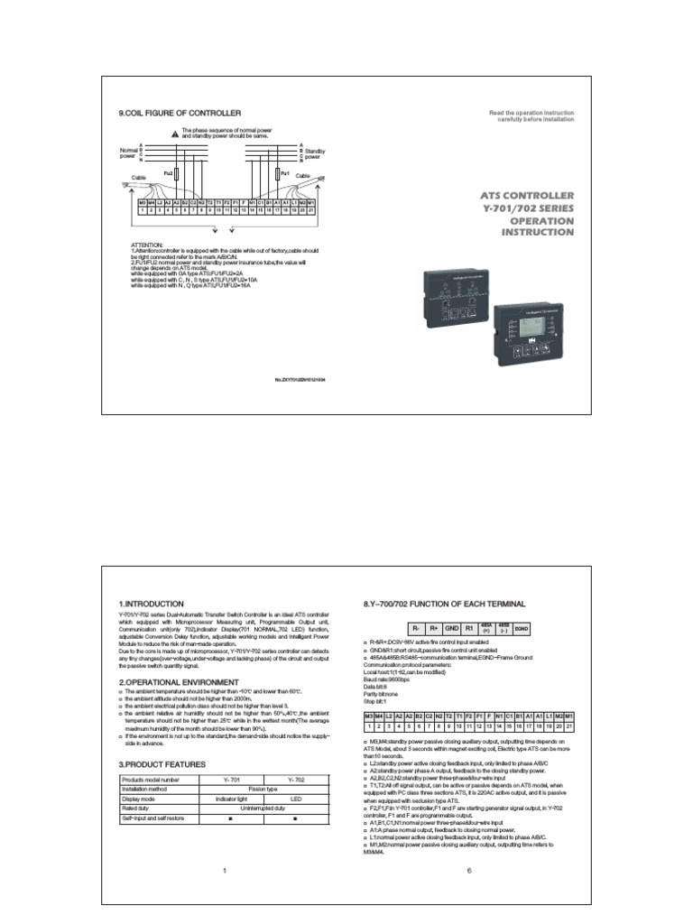 CNC ATS Contorller Manual | PDF