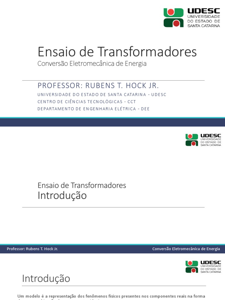 CEE Aula 12 Ensaio Transformadores-2 | PDF | Transformador | Rede elétrica