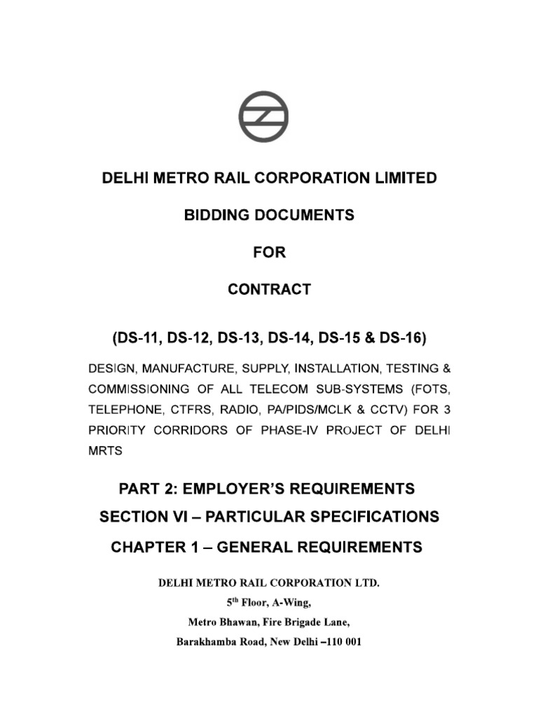 EPDM Specification DMRC Nov 22 | PDF