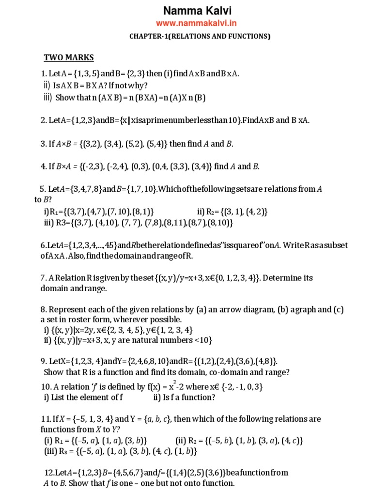 Namma Kalvi 10th Maths Important Questions em 216500 | PDF | Sphere ...