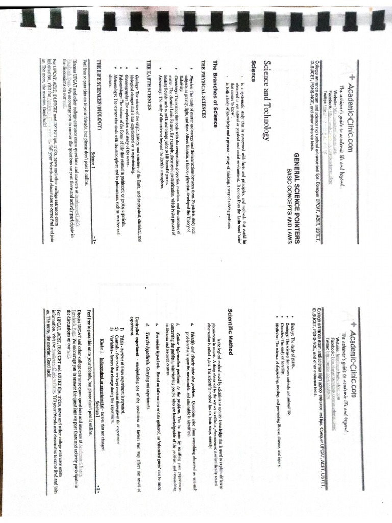 Science Reviewer For Stem | PDF