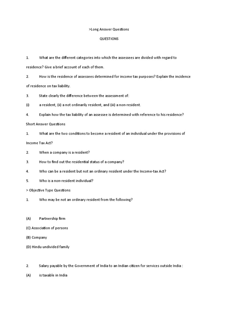 Long Answer Questions | PDF