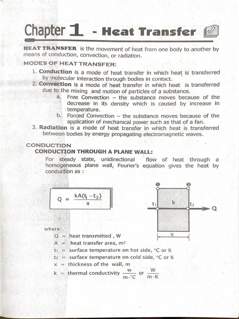 Heat Transfer Equations | PDF