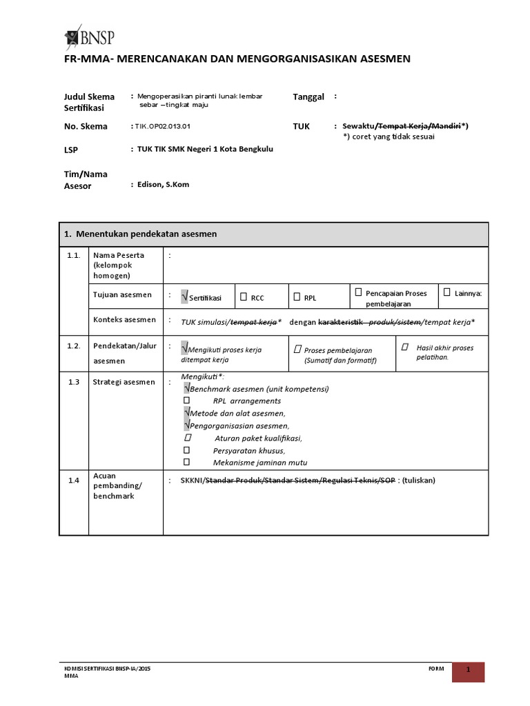 FORM MMA - Rev.01. | PDF