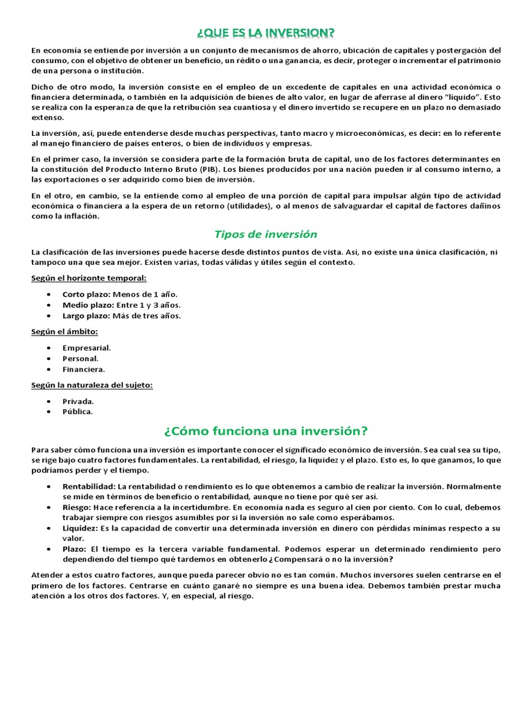 Inversion y Ahorro | PDF | Inversiones | Ahorro