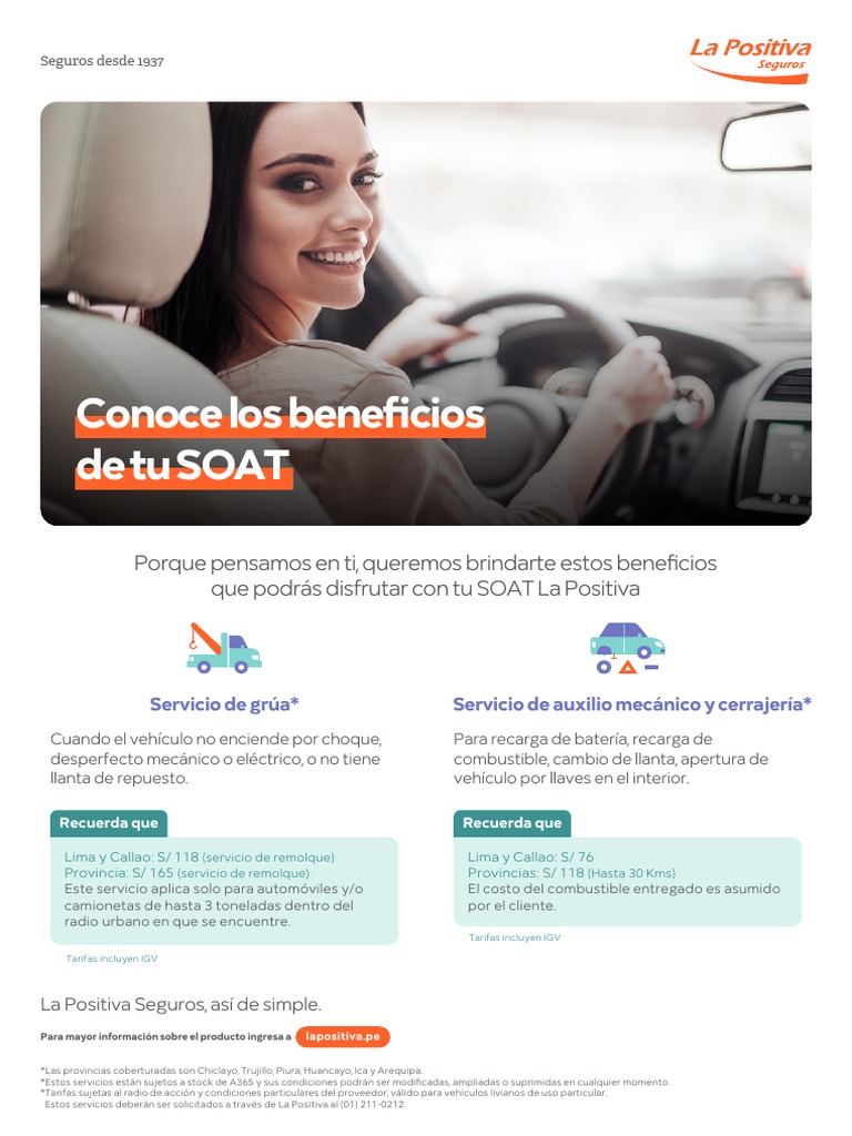 Beneficios Adicionales SOAT | PDF