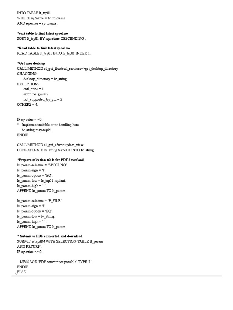 Generate Pdf From Sap Spool Pdf