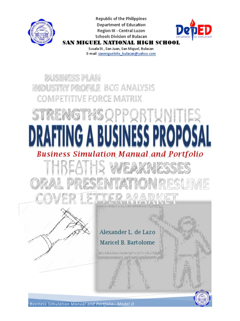 Business Proposal Draft Manual | PDF | Business | Business Economics