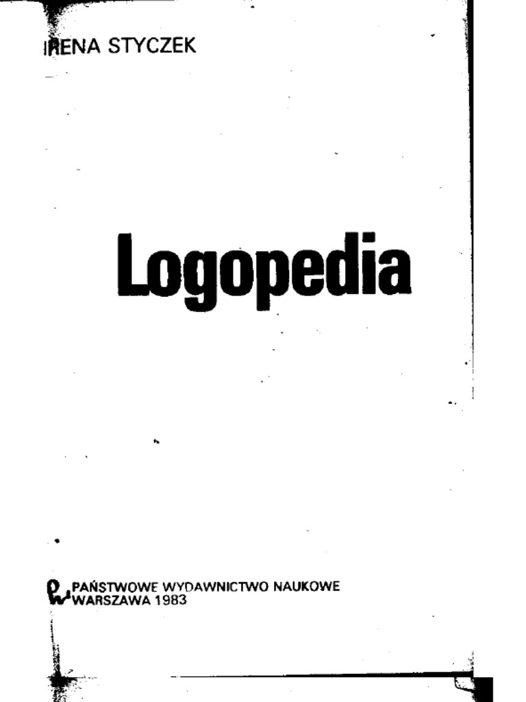 Styczek I. - Logopedia | PDF