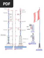Detalles Cimentacion Asta Bandera-Model-1 | PDF