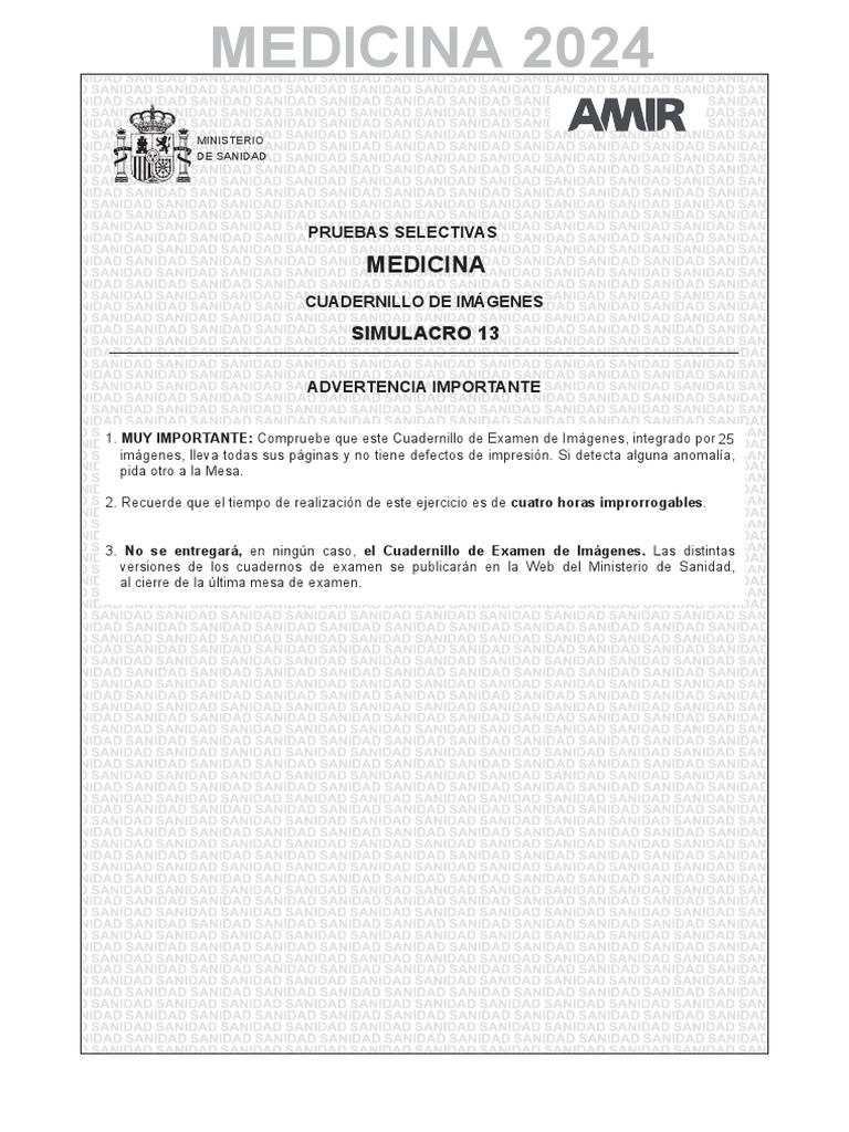 SIMULACRO 2024 Imágenes | PDF