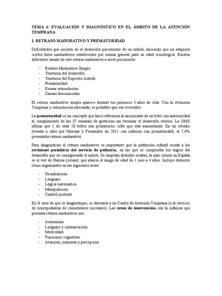 Tema 4 | Descargar gratis PDF | Espectro autista | Manual Diagnóstico y Estadístico de los ...